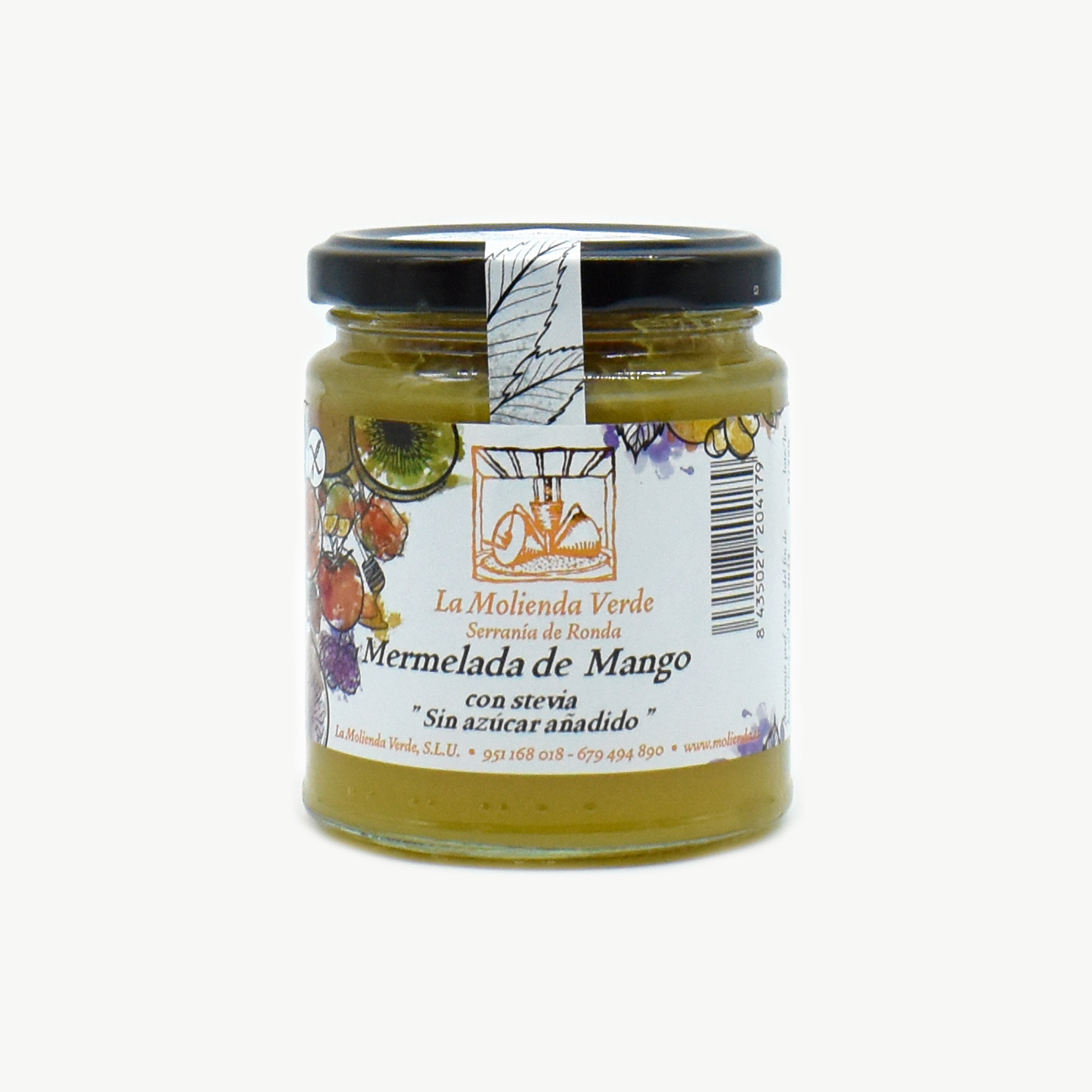 Mermeladas de Mango "La Molienda Verde (Serranía de Ronda)" 275 gr (Sin azúcar) | Algeciras Market